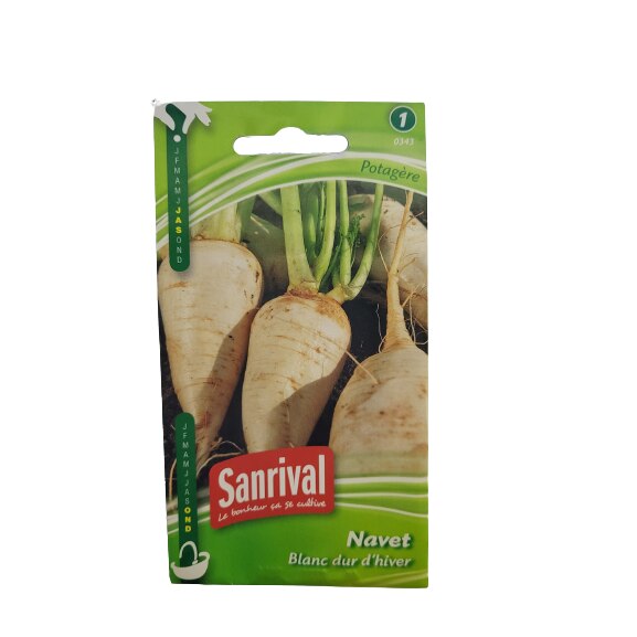 Seminte ridichi albe Sanrival Navet Blanc dur d hiver 4 gr - eMAG.ro