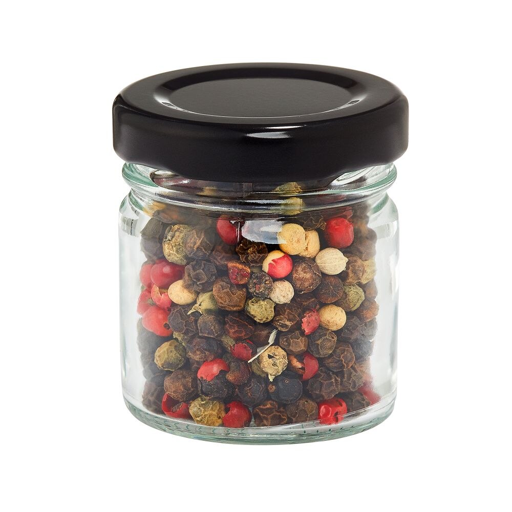 Set 30 Borcane de sticla pentru condimente, Emjot, Dop de Sticla, 5x4.3 ...