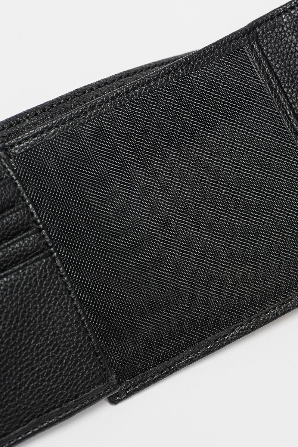 BOSS, Portofel pliabil de piele ecologica Ray, Negru - eMAG.ro