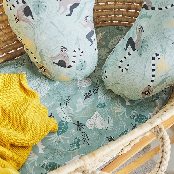 Perna copii, Fun with Mum, Bumbac, Model lemur, 20 x 30 cm, Multicolor ...