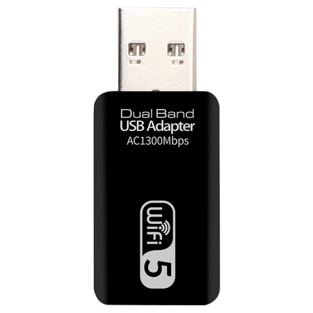 Безжичен адаптер, Vaxiuja, 1300Mbps, 2.4GHz & 5.8GHz, двулентов, AC1200 ...