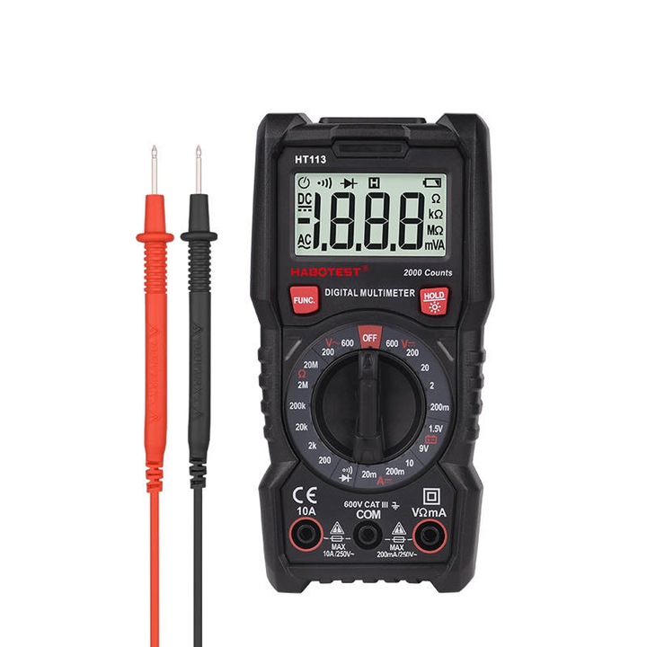 Multimetru digital universal Habotest HT113 - eMAG.ro