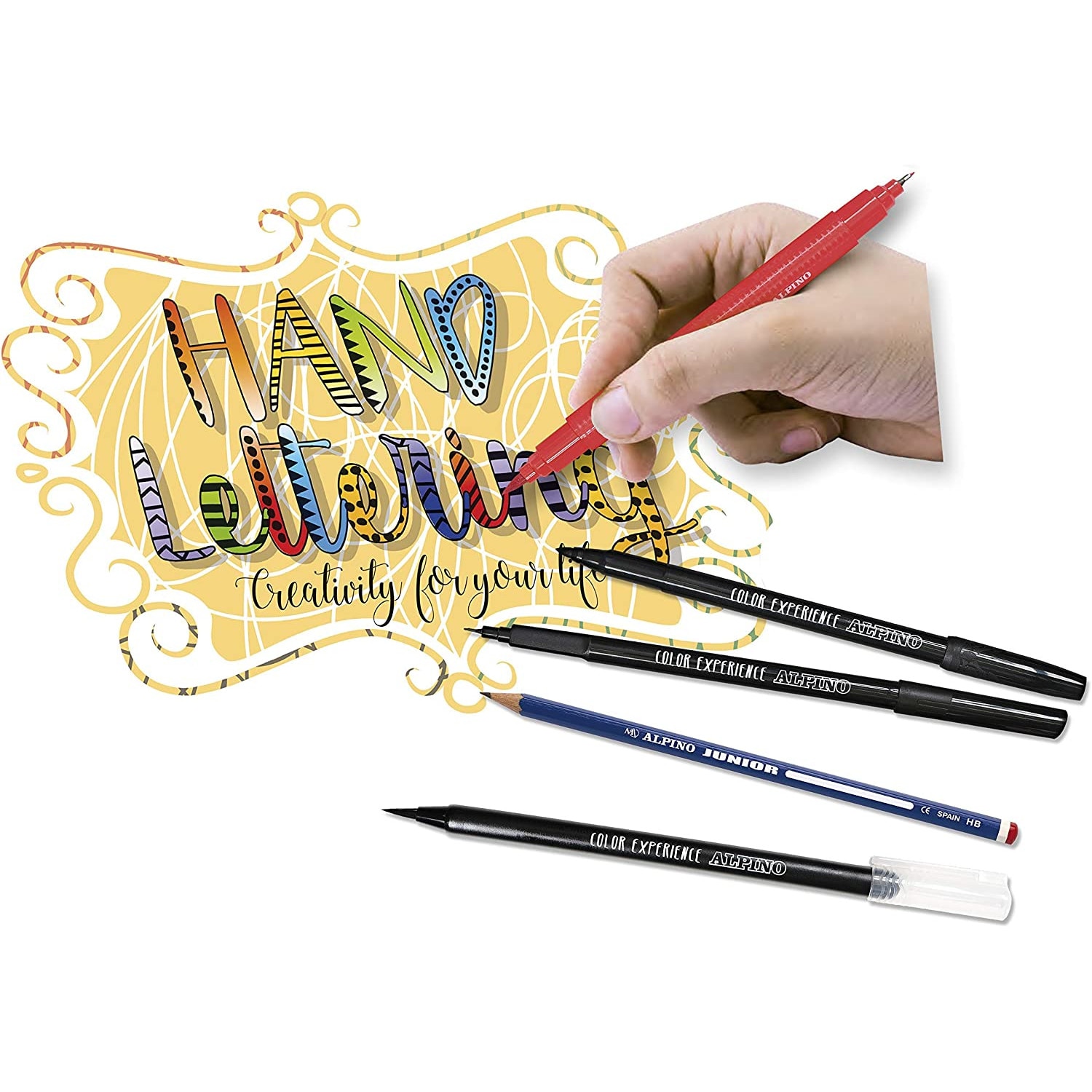 Set markere pentru scris de mana, Zola®, schite si caligrafii, 30 ...