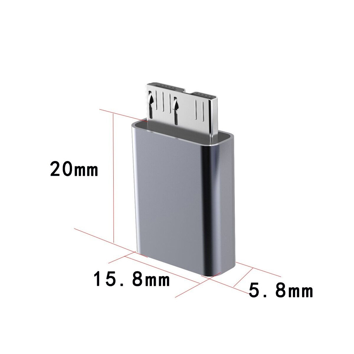 Adaptor USB-C Type-C mama la MICRO USB 3.0 tata pentru HDD, telefon ...