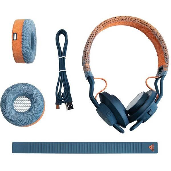 Casti ADIDAS RPT-01, Bluetooth, On-Ear, Microfon, Albastru-Corai - eMAG.ro