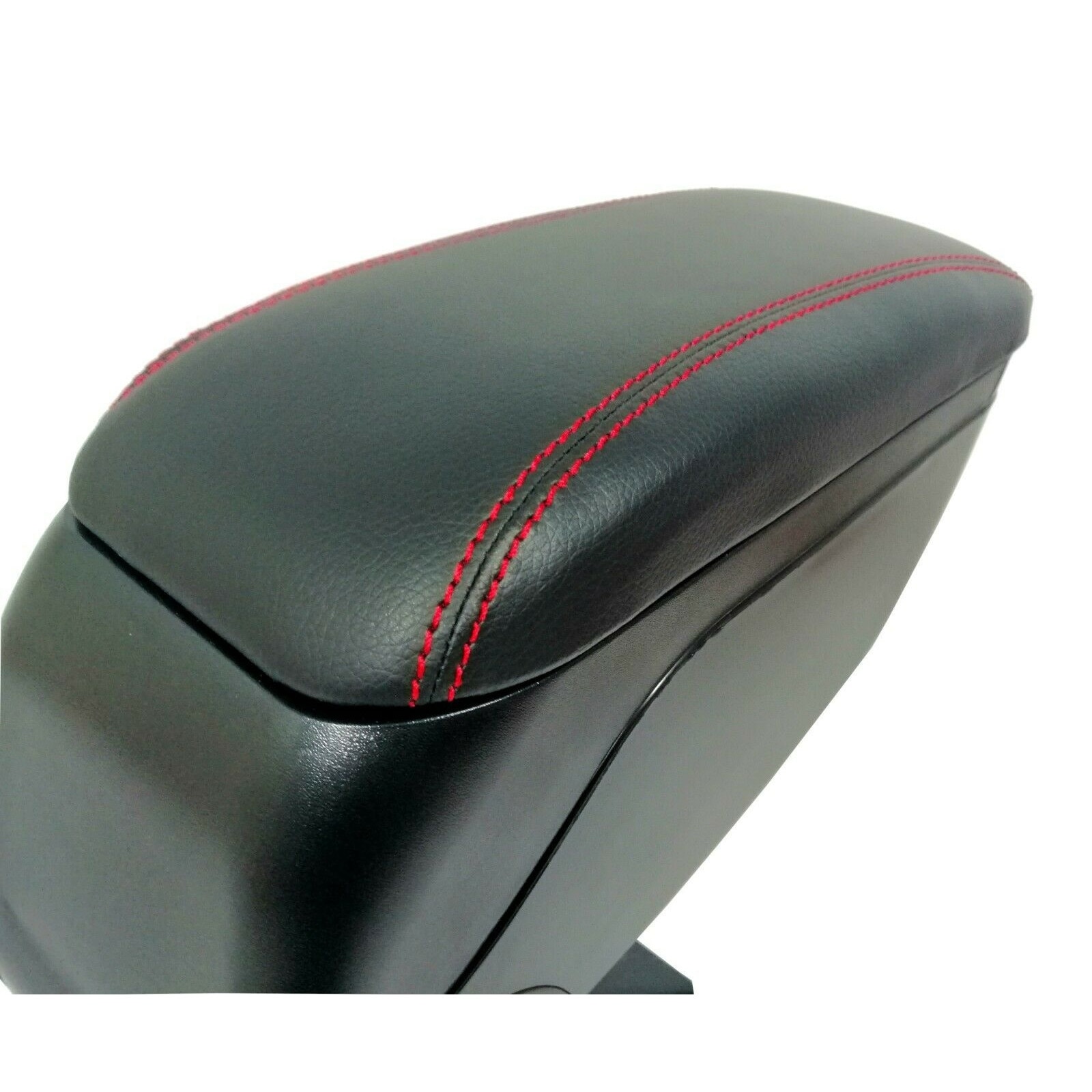 Cotiera auto universala, piele ecologica, negru cu cusatura rosie - eMAG.ro