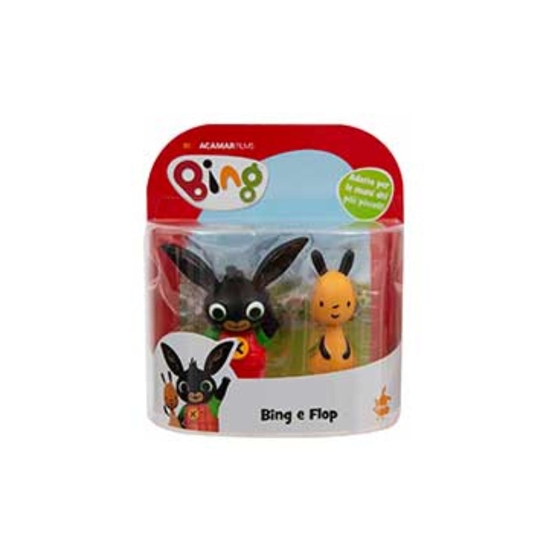 Set 2 Figurine, Iepurasul Bing si Flop, multicolor, 7 cm - eMAG.ro