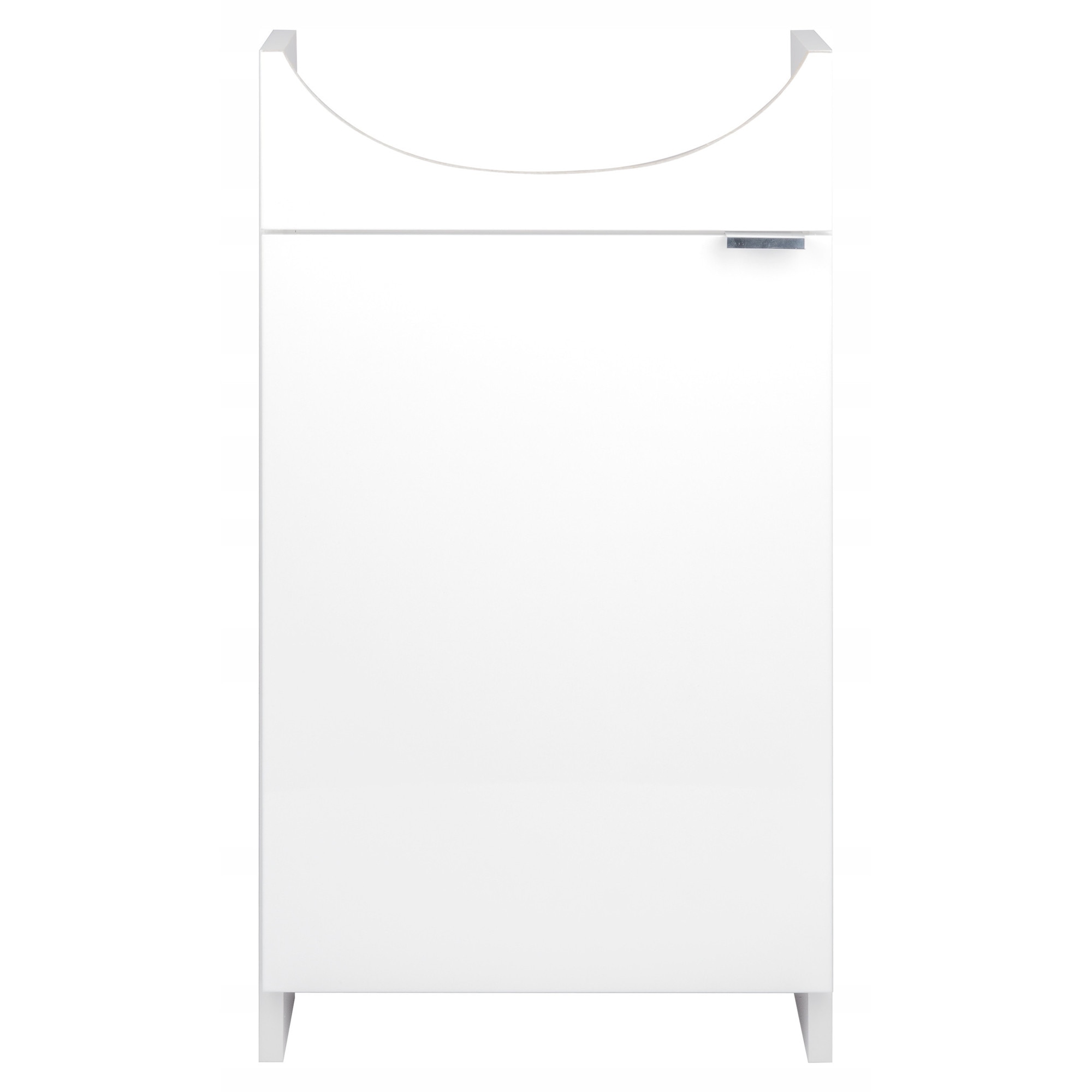 Set Dulap baie cu lavoar, de sine statator, alb, Pal, Domodomo 80x40 cm ...