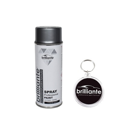 Set Vopsea Spray Argintiu Ral 9006 400Ml cu Breloc Brilliante - eMAG.ro