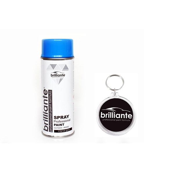 Set Vopsea Spray Albastru Azur Ral 5015 400Ml cu Breloc Brilliante ...