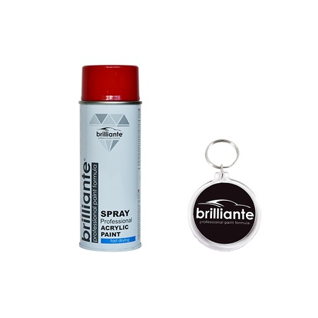Set Vopsea Spray Rosu Ral 3001 400 Ml cu Breloc Brilliante - eMAG.ro