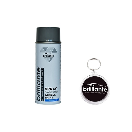 Set Vopsea Spray Gri Inchis Ral 7037 400 Ml cu Breloc Brilliante - eMAG.ro