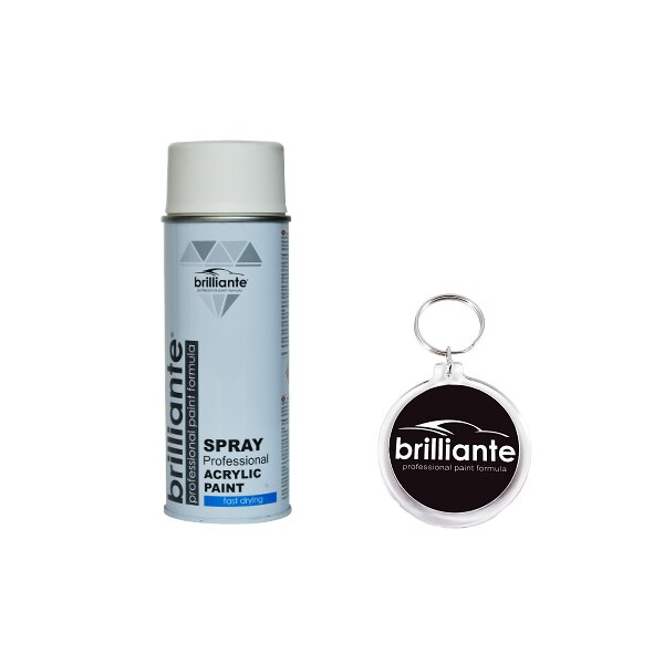 Set Vopsea Spray Alb Pur Mat Ral 9010 400 Ml cu Breloc Brilliante - eMAG.ro