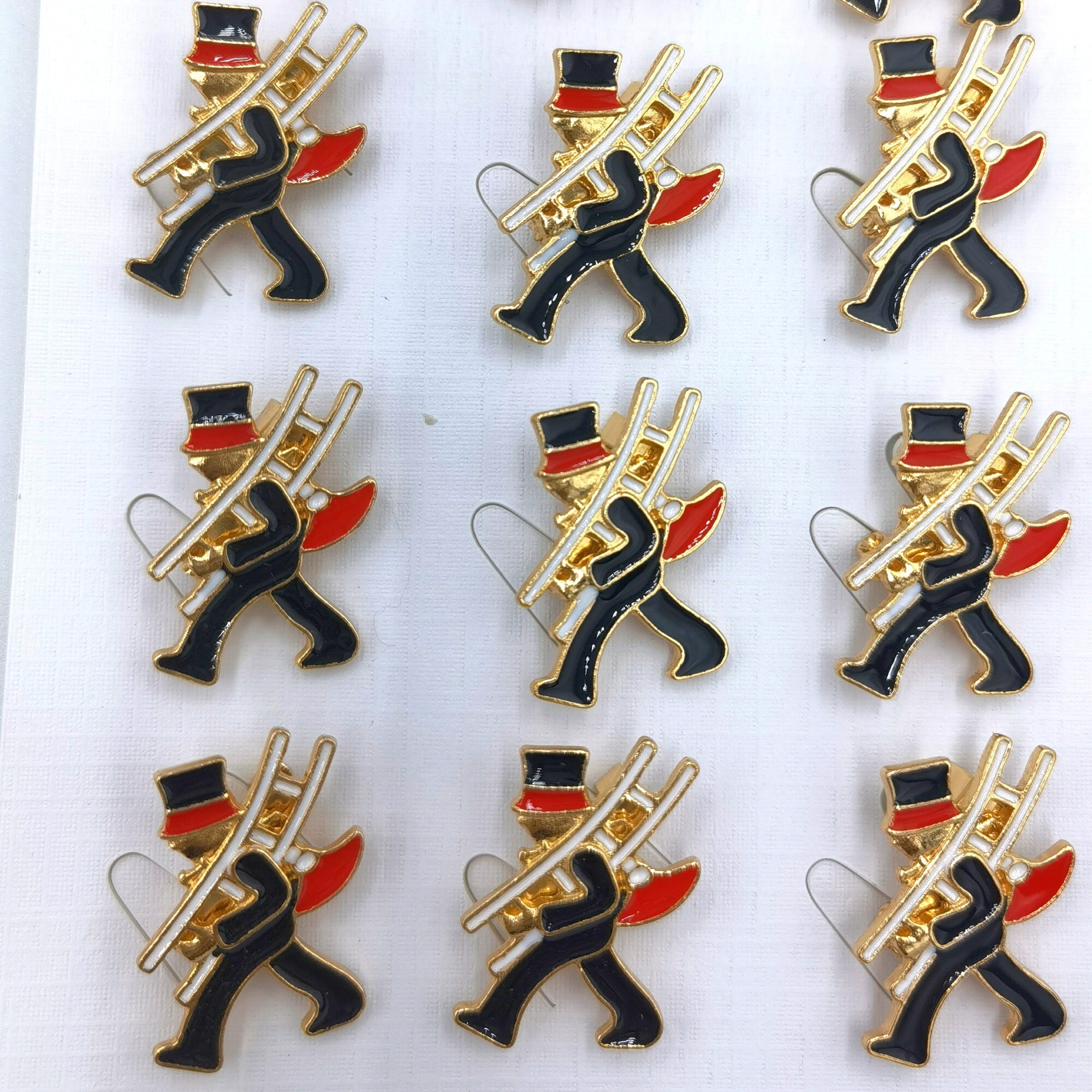 Set 12 brose martisoare, NEVERMORE, Cosarul Negru, 2.5cm, Auriu - eMAG.ro