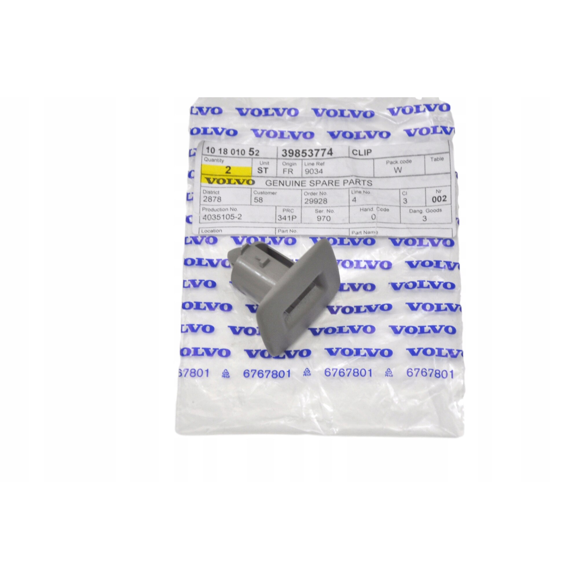 Clema pentru captuseala, Volvo, Pentru S60/S80, Gri - eMAG.ro