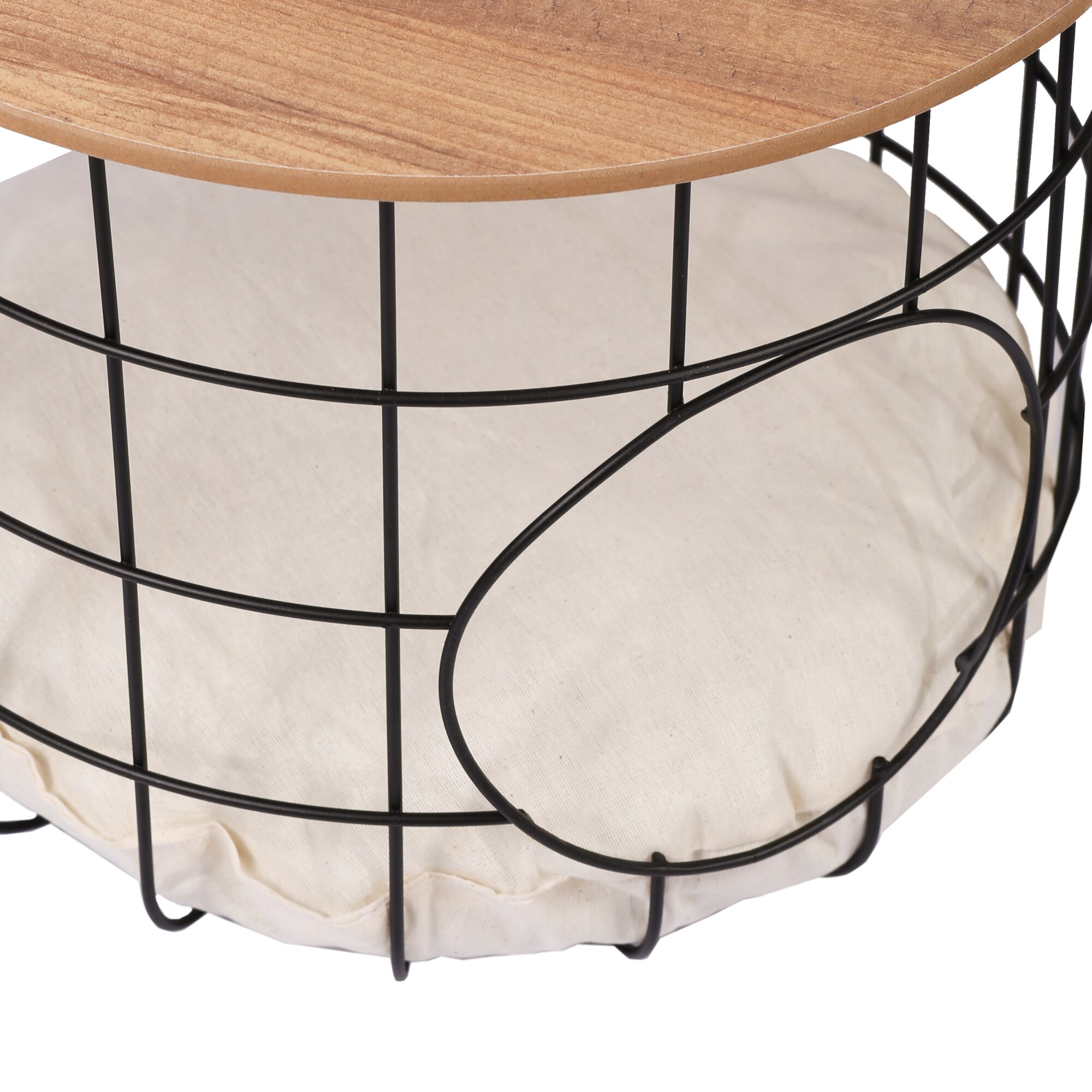 Set 2 cosuri metalice, en.casa, Haapajarvi, 41 x 54 cm, metal, mdf ...