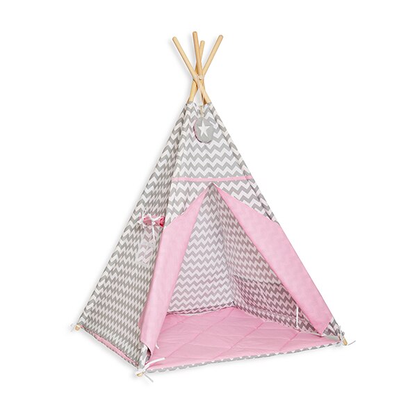 Cort Tipi, Fun With Mum, Pliabil, Gri, Roz - eMAG.ro