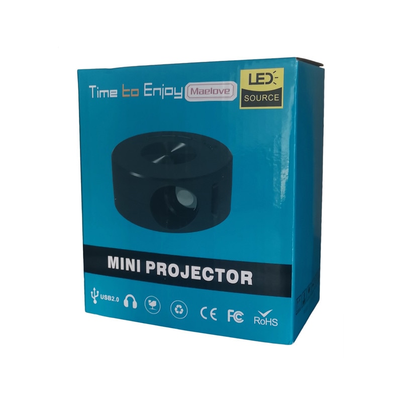 Mini proiector portabil, Maelove®, proiector de telefon mobil, 1080P HD ...