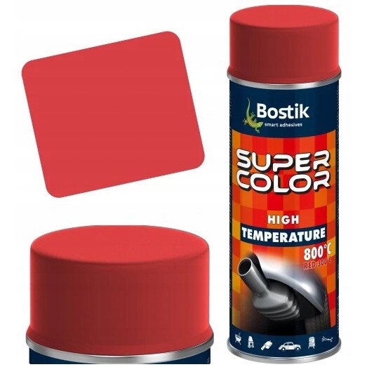 Спрей лак, Bostik, Super Color, 400 ml, Червен - eMAG.bg