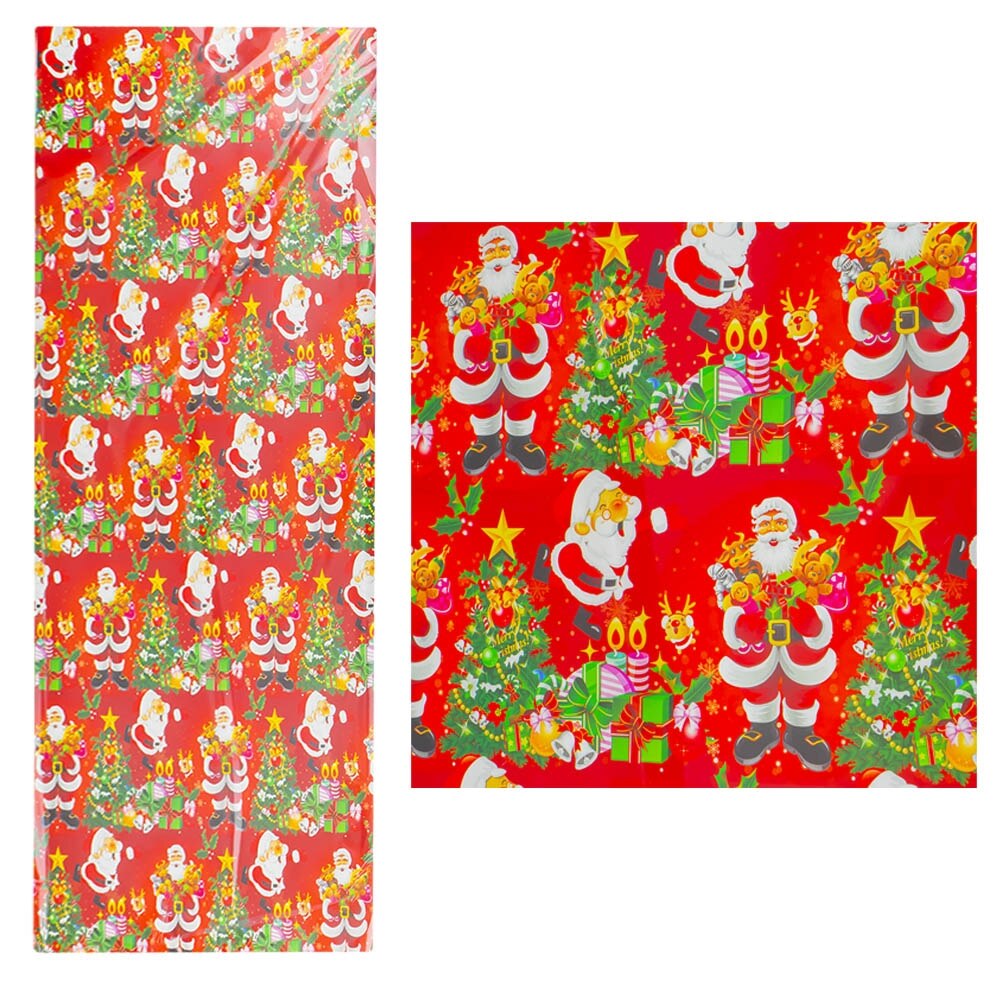 Hartie ambalaj cerata, 70x100 cm, Craciun, 100 buc/set - eMAG.ro