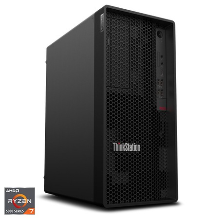Lenovo ThinkStation P358 Tower asztali PC rendszer AMD Ryzen 7 PRO 5845 processzorral, 32 GB ...