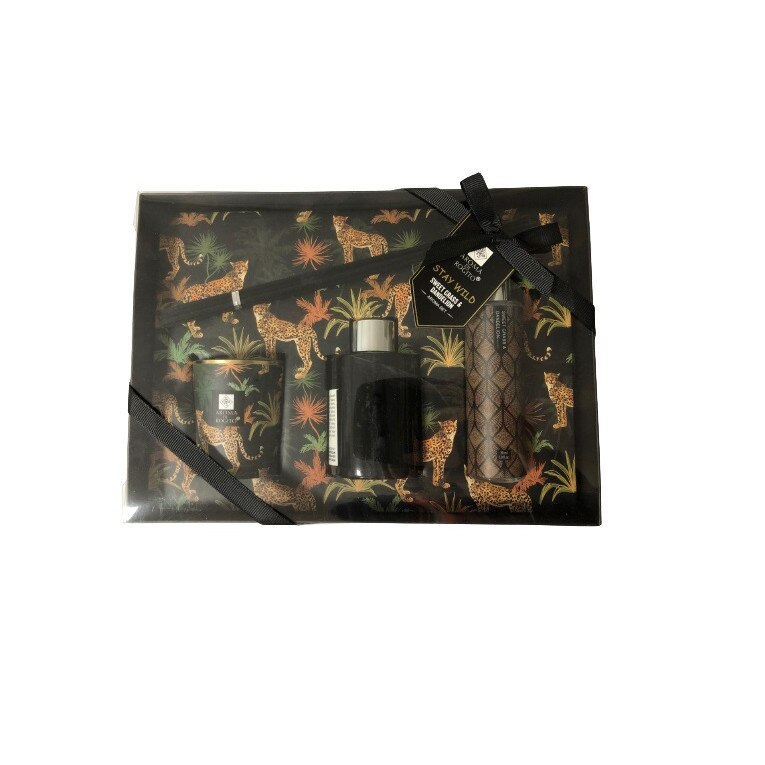 Set parfumat Aroma Di Rogito, sticla/ceara, 24x17.8x5.2 cm, iarba dulce ...