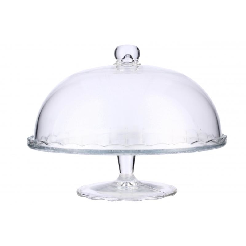 Platou tort cu capac, Ramiz, 29 x 25 cm, Transparent - eMAG.ro