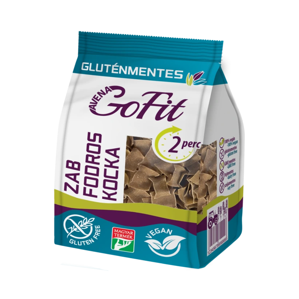 Paste integrale din ovaz fara gluten, patratele 200gr GoFit - eMAG.ro