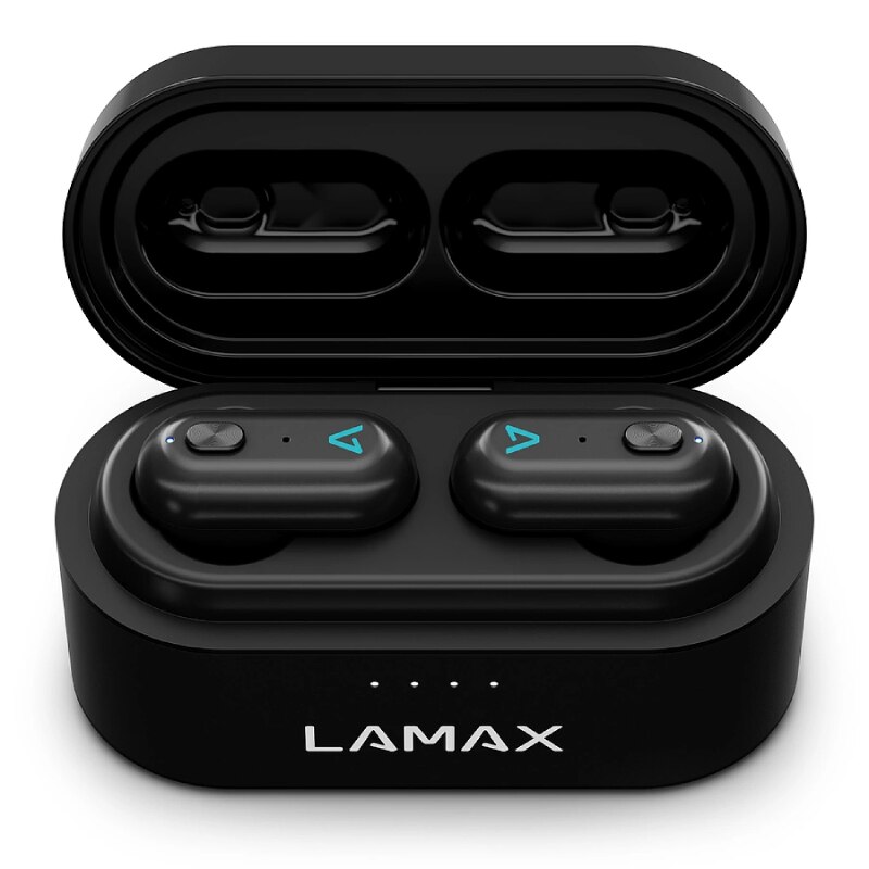 Casti fara fir, LAMAX, Negru - eMAG.ro