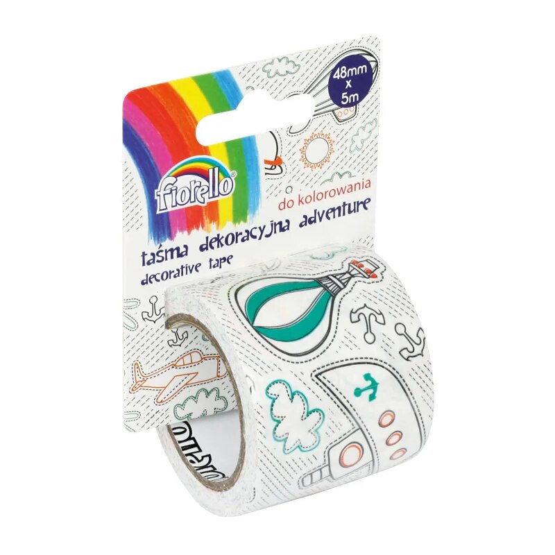 Banda adeziva de colorat, Fiorello Adventure 170-2321, 48x5m, 1 Bucata ...