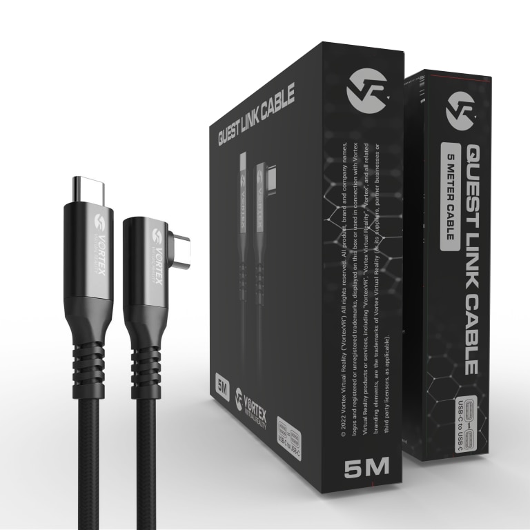 Set VR, Vortex Virtual Reality, Cablu Oculus Link VortexVR 5m + fixare ...