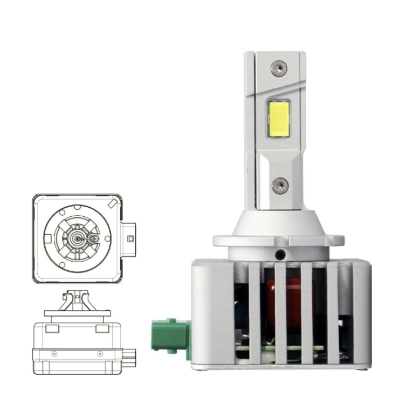 Set 2 Becuri LED Xenon D3S conversie HID to LED CANBUS Fara Eroare 70W ...