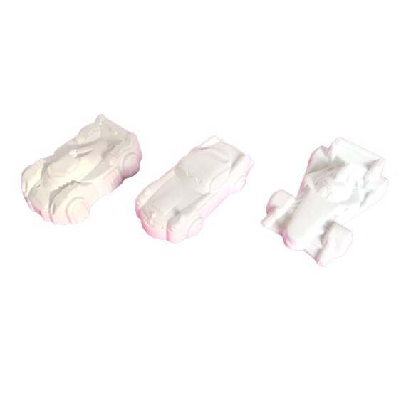 Set 3 figurine ipsos de pictat, masini 3D 13/8 cm - eMAG.ro