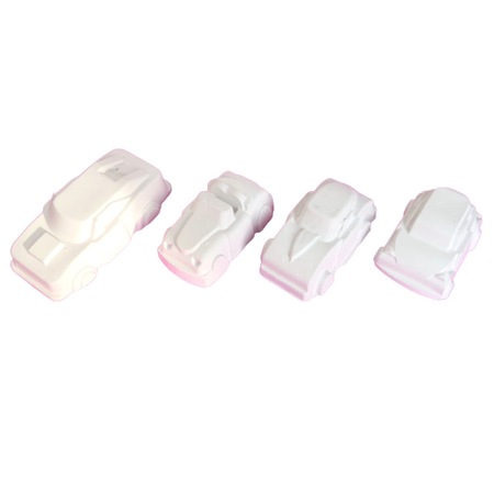 Set 4 figurine ipsos de pictat, masini 3D, 9/5 cm, 13/6 cm - eMAG.ro