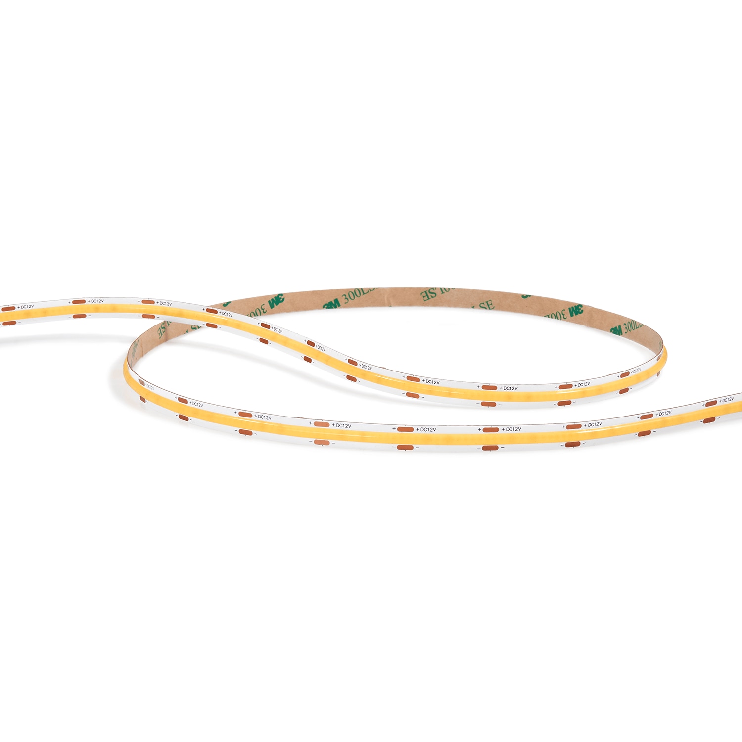 LED лента 12V, COB, 320LED, 5m, IP20, топло бяло (3000K) - eMAG.bg