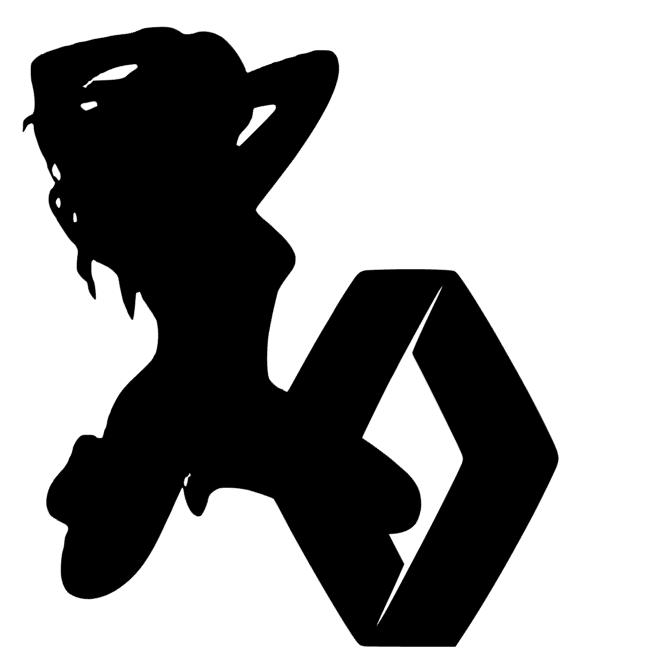 Sticker Renault Sexy 1 Dimensiune 10 Cm Culoare Negru Emagro