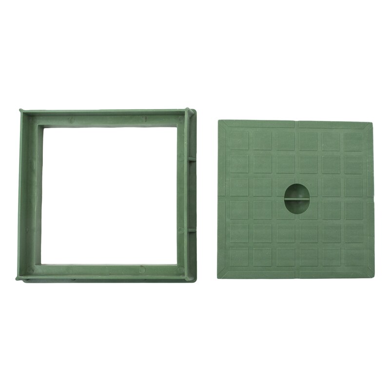 Rama cu capac 30x30 cm, din polipropilena verde - eMAG.ro