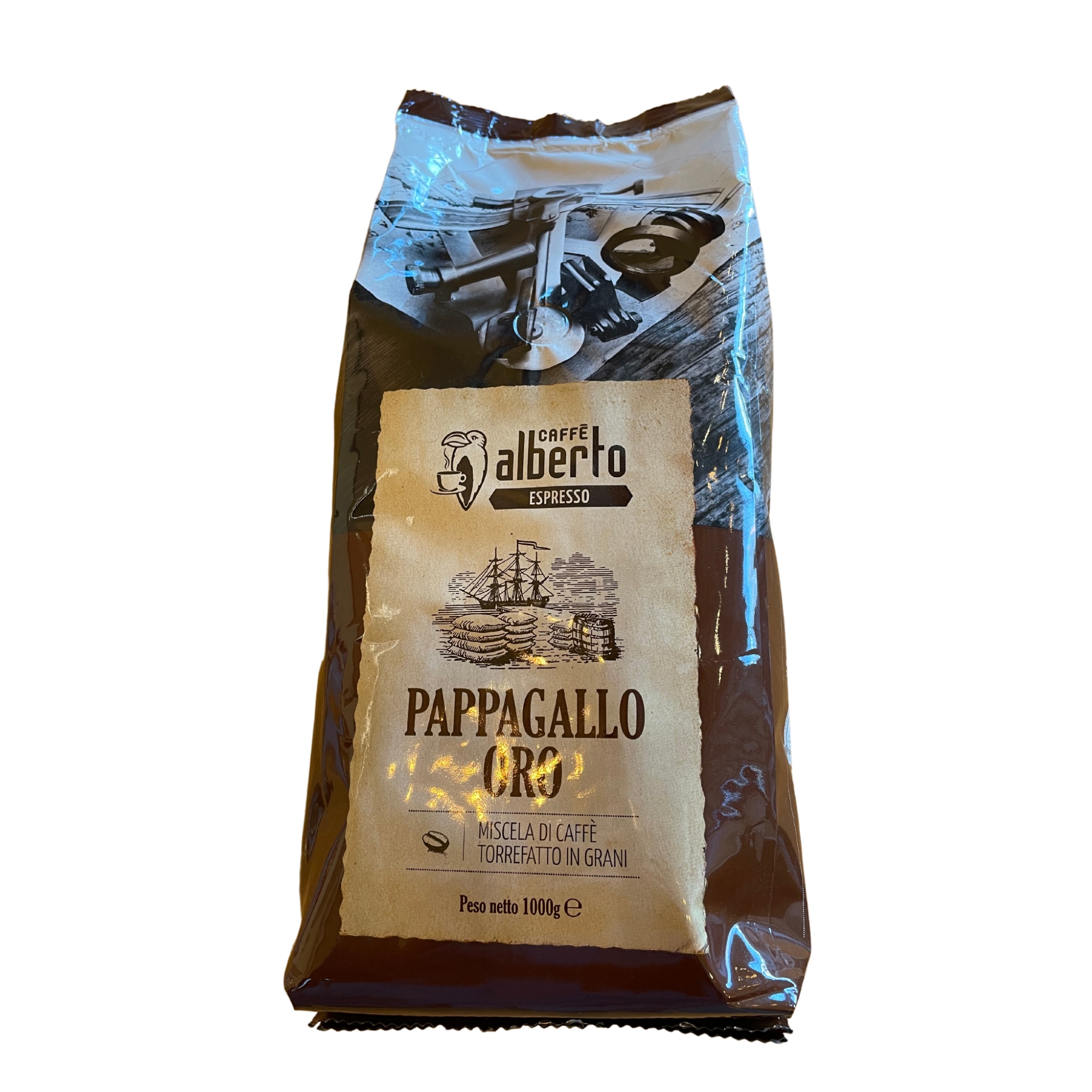 Cafea boabe premium Pappagallo Oro saculet 1kg B3 Caffe Alberto - eMAG.ro