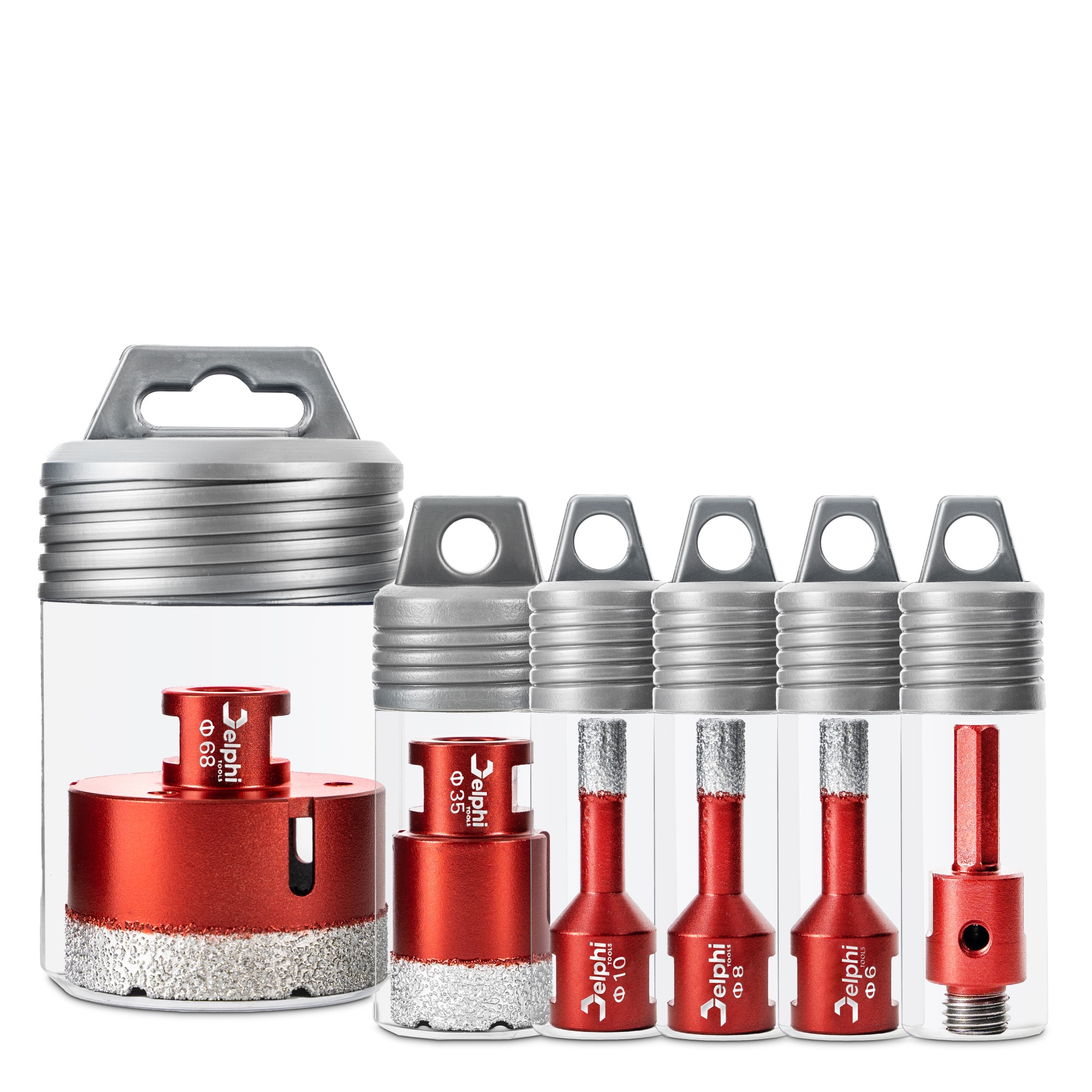 Delphi Tools комплект боркорони, Diamanteni, M14, 6-68 mm, 6 части ...