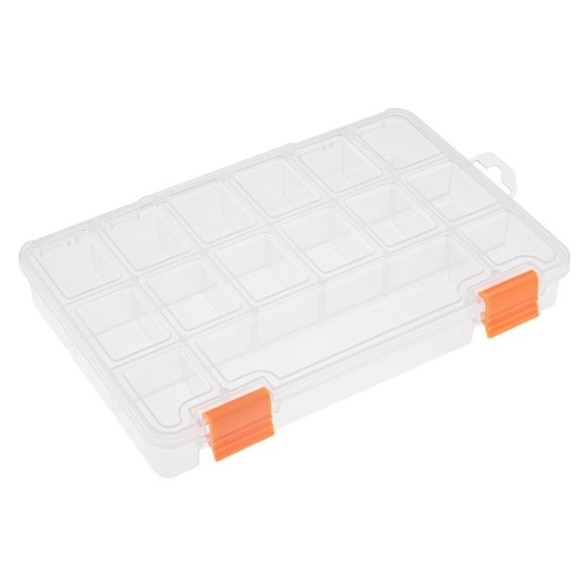 Set 4 cutii organizare si depozitare, cu capac, cu 15 compartimente ...