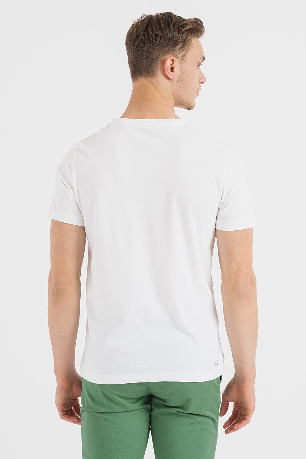 Lacoste, Tricou cu decolteu la baza gatului si logo, Rosu, Alb, Verde ...