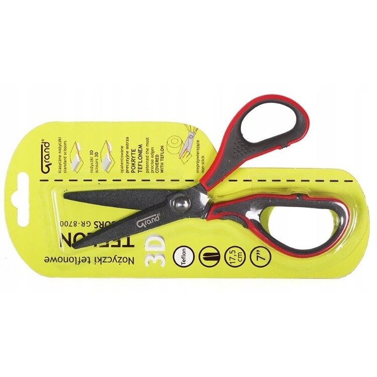 Foarfeca antiaderenta, Grand, 17.5 cm, Metal, Negru - eMAG.ro