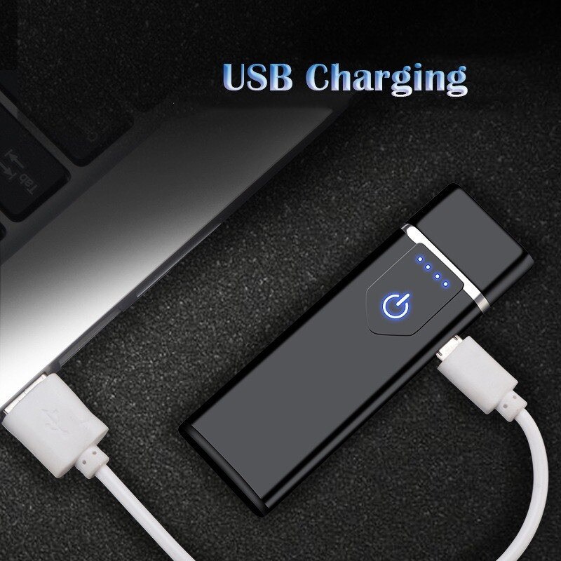 Bricheta electrica Mercaton® cu incarcare USB, Antivant, Indicatori LED ...
