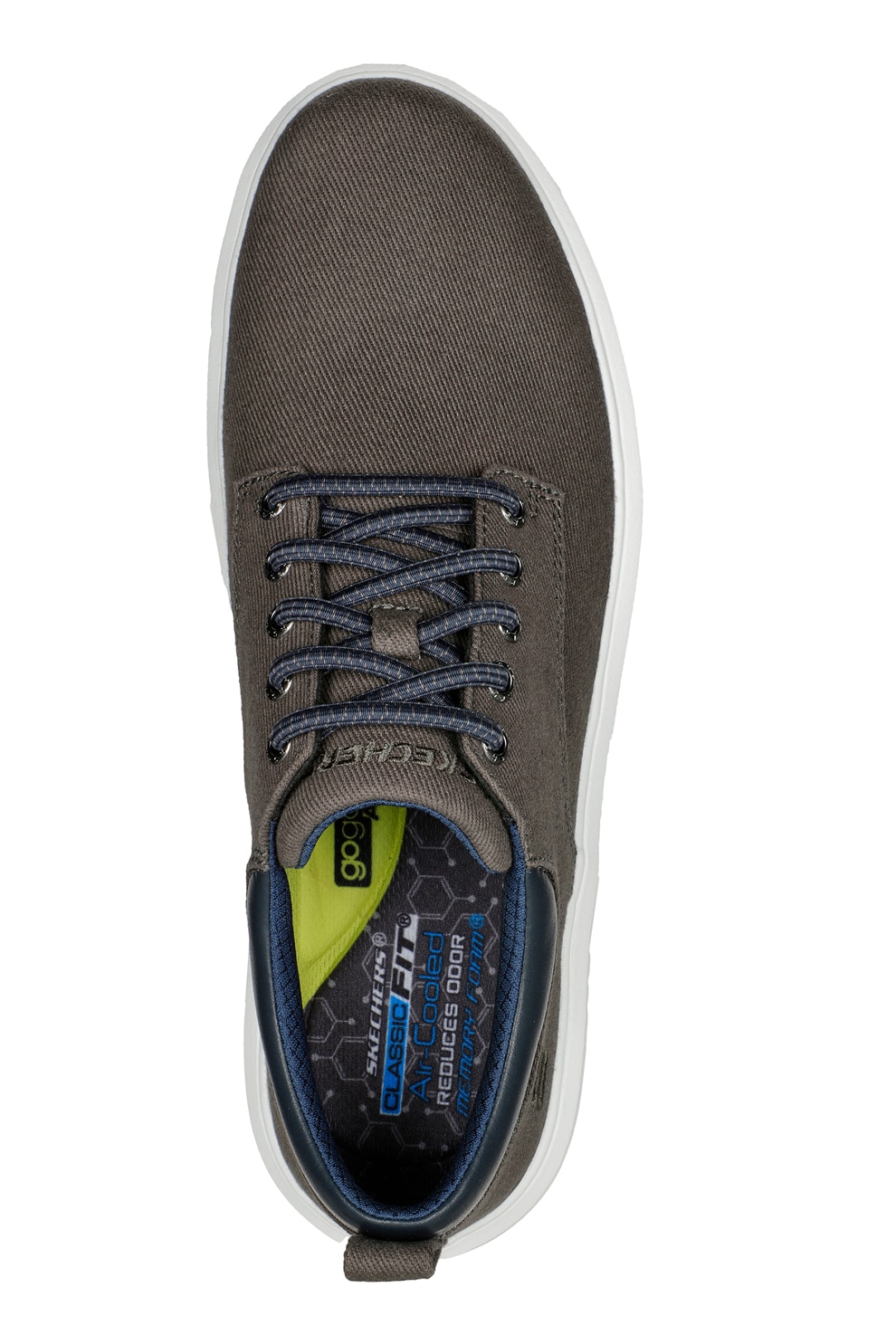 Skechers, Pantofi sport cu logo Viewson Doriano, Gri carbune, 44 - eMAG.ro