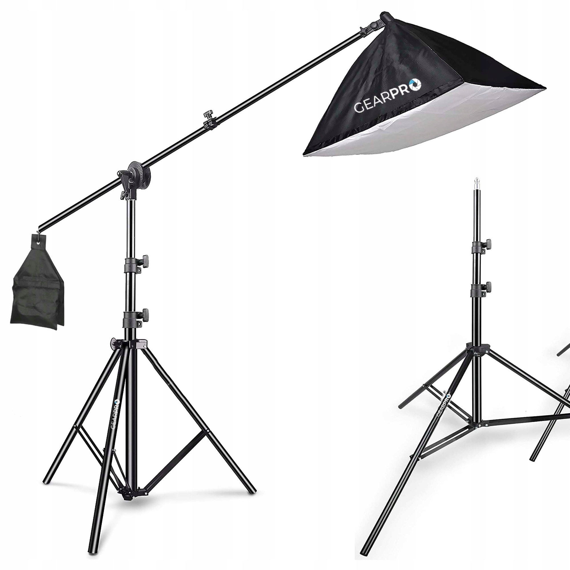 Kit Lumina Continua Softbox, GearPro, Mini Boom Light Crane Softbox Kit ...