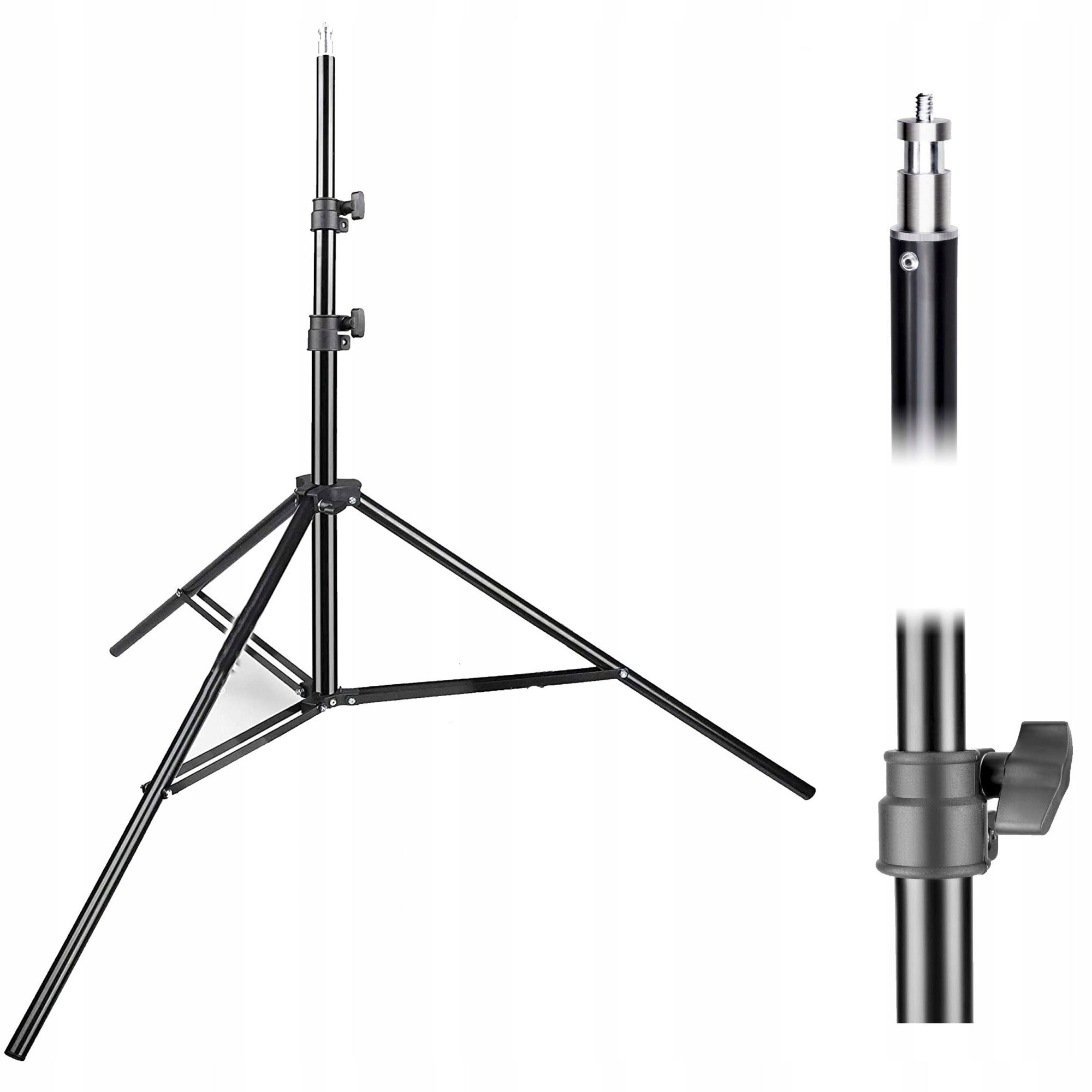Trepied de studio/iluminat, 200 cm, cap de 16 mm 1/4", pentru lampa ...