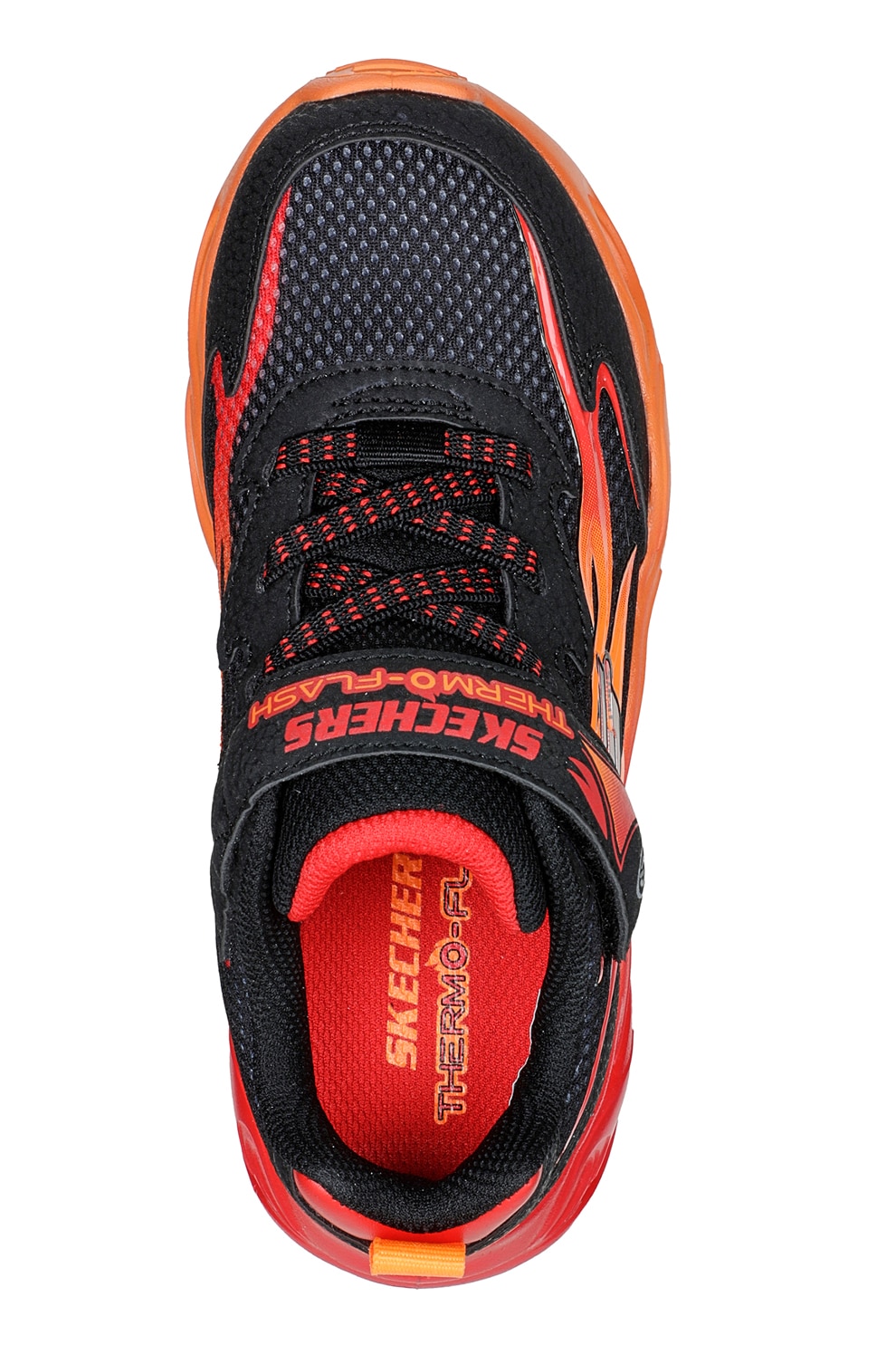 Skechers, Pantofi sport cu velcro si LED-uri Thermo-Flash - Heat-Flux ...