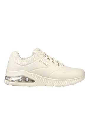 Skechers, Pantofi sport de piele ecologica UNO 2-Air Around, Alb fildes, 48.5 - eMAG.ro