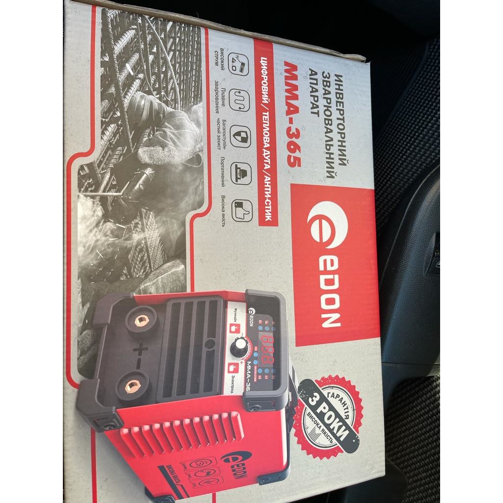 Aparat de sudura invertor Edon MMA 365A, cablu sudura 2.8m, cablu masa ...