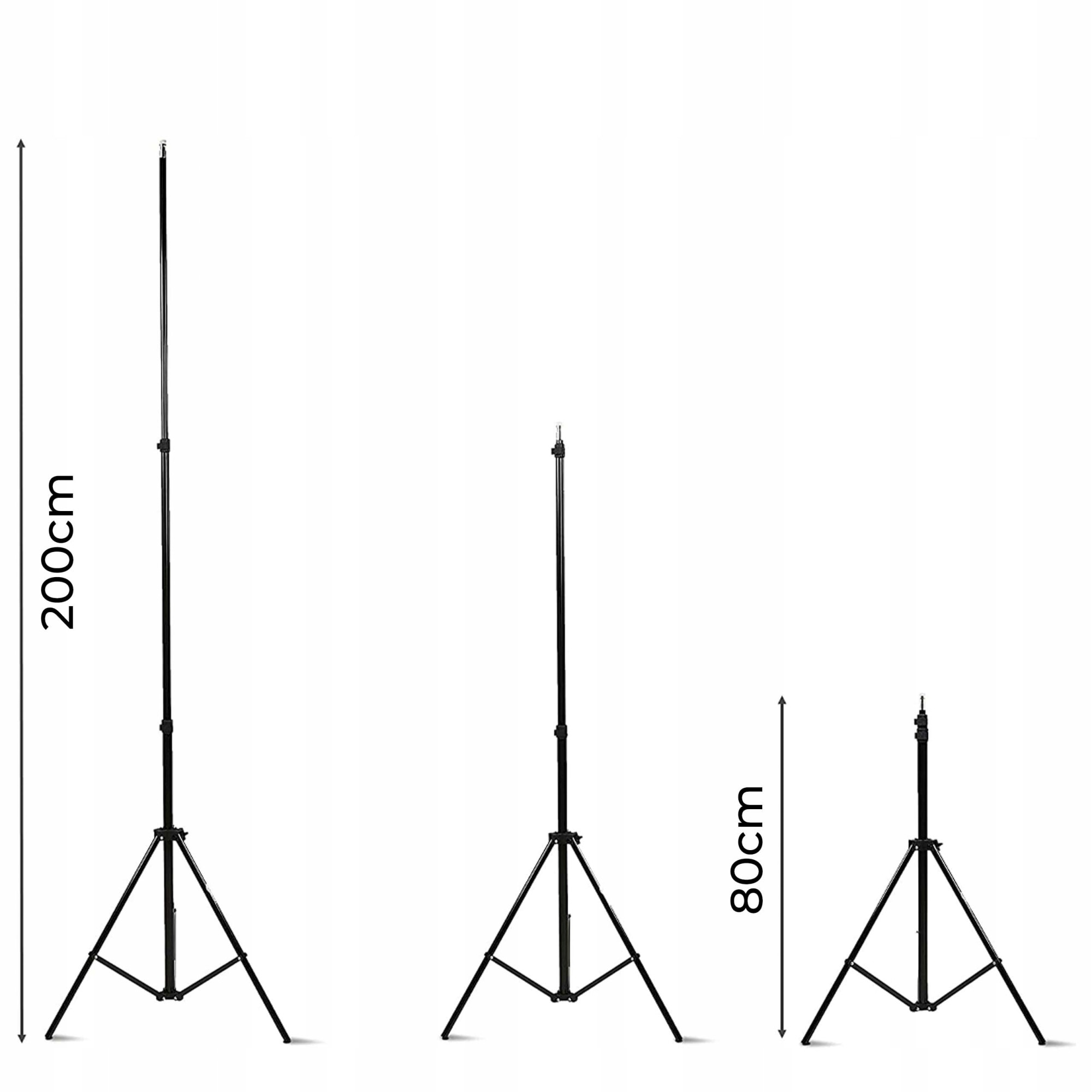 Trepied de studio/iluminat, 200 cm, cap de 16 mm 1/4", pentru lampa ...
